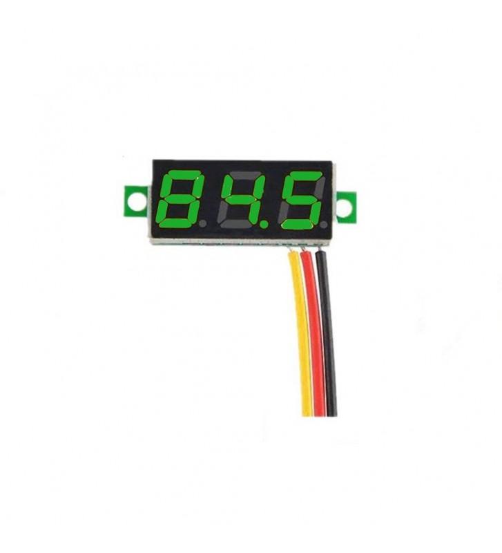 Cumpara Voltmetru digital verde 0.28" 0-100V DC 3
