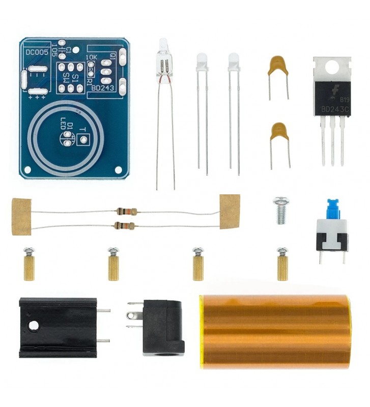 Cumpara Kit modul cu bobina mini Tesla 9-12V