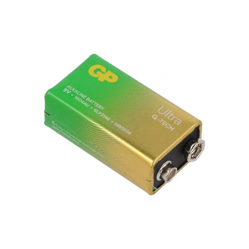 Baterie 9V GP Ultra Alkalina , BAT-6LR61/G-TECH
