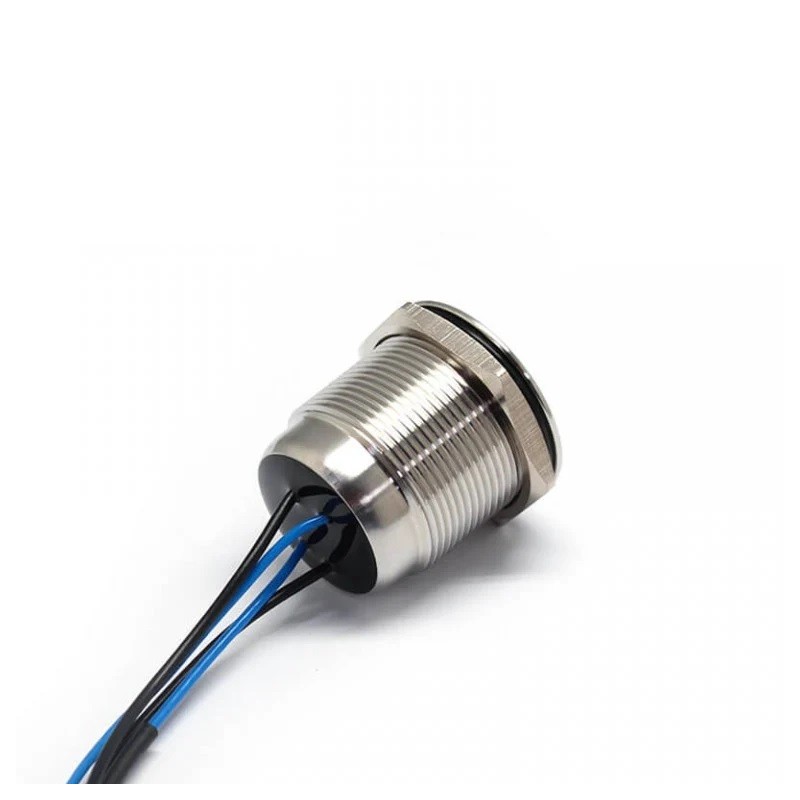 Cumpara Buton Push Metalic, 12V DC, 19mm, cu