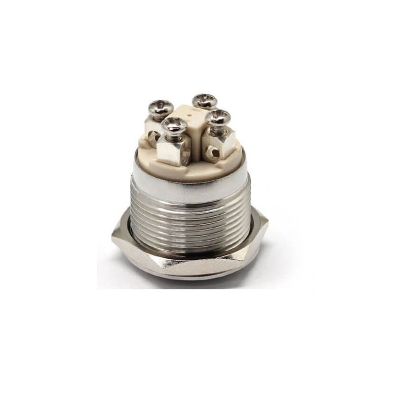 Cumpara Buton Push Metalic, 12V DC, 19mm, fara