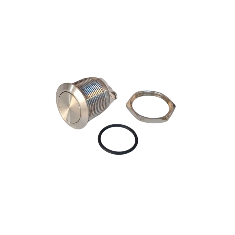Cumpara Buton Push Metalic, 12V DC, 19mm, fara