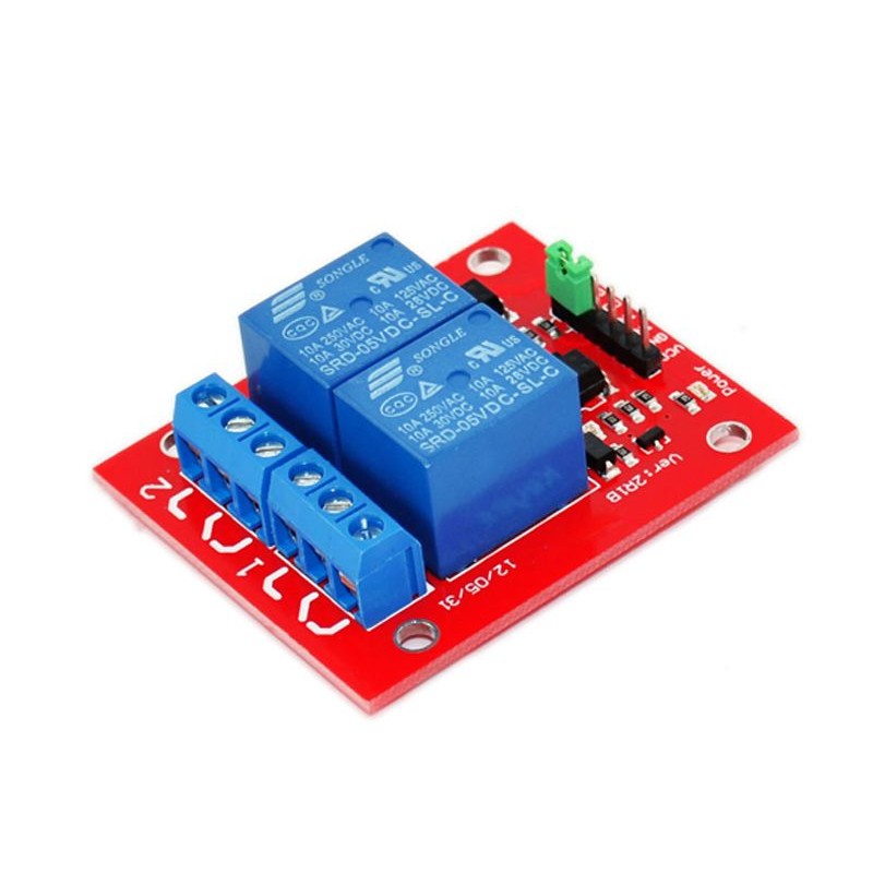 Cumpara Modul cu 2 relee 12V cu optocuplor