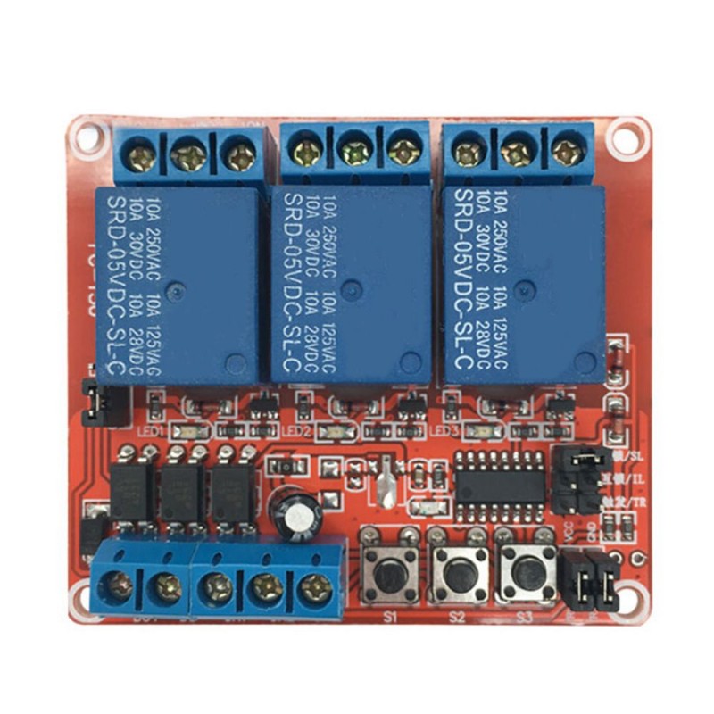 Cumpara Modul cu releu 3 canale 2 in 1 cu
